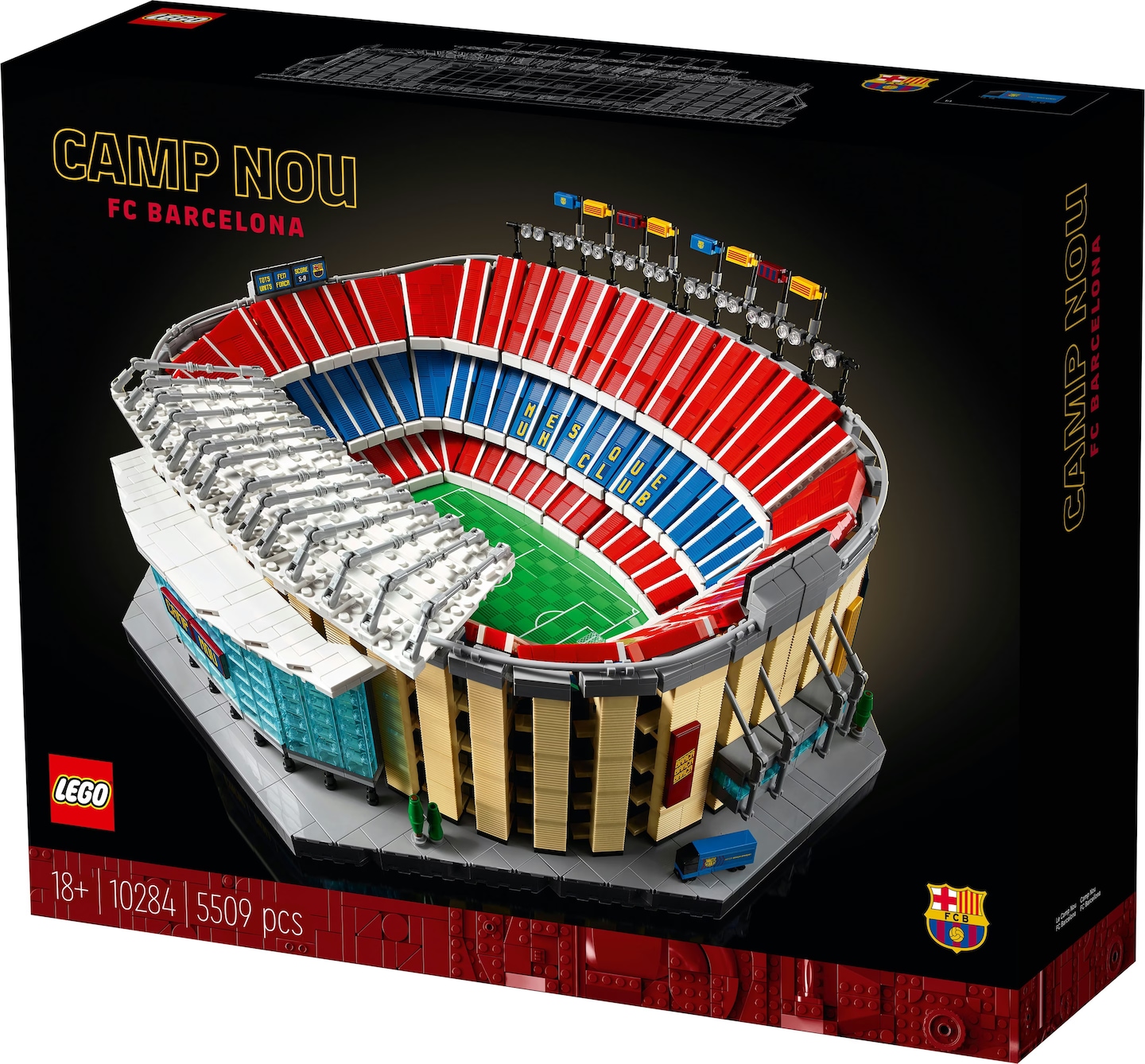 LEGO ICONE LEGO CAMP NOU - FC BARCELONA 10284 (10284, LEGO Creator ...